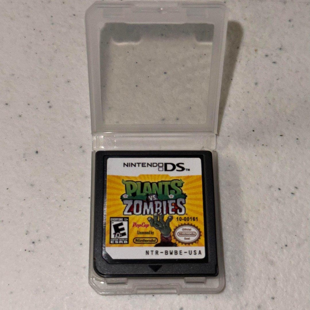 Plants VS Zombies DS Nintendo DS Game Tested & Saves Strategy Game ...