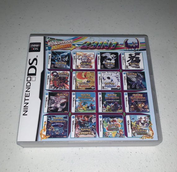 23 Pokemon Games in 1 All in 1 Game Cartridge for NDS DS NDSL Ndsi 3DS 2DS Pokemon Black White Diamond Pearl Platinum Mystery Dungeon Etsy