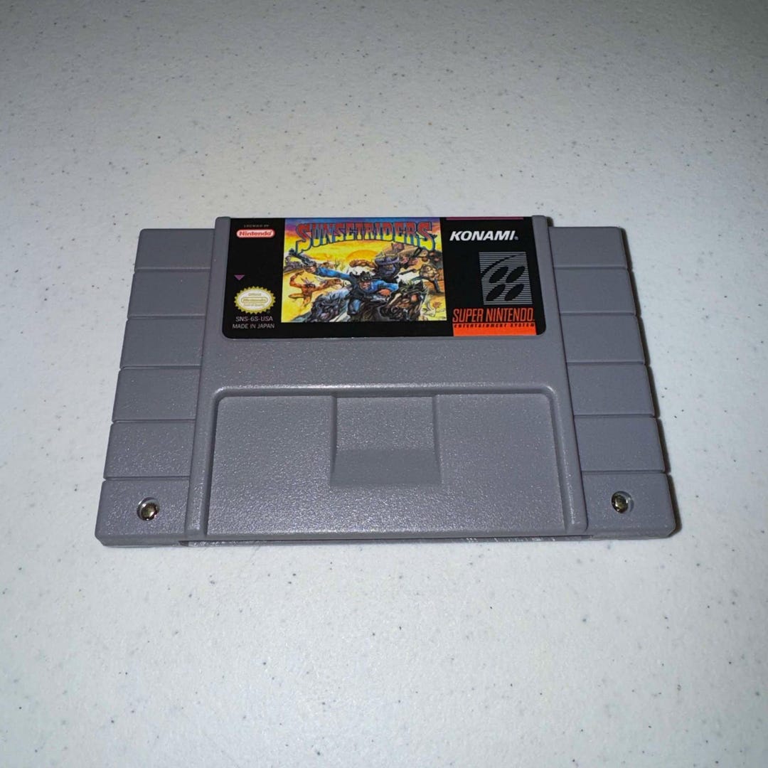 Sunset Riders SNES Super Nintendo Repro Video Game Side-scrolling Run ...