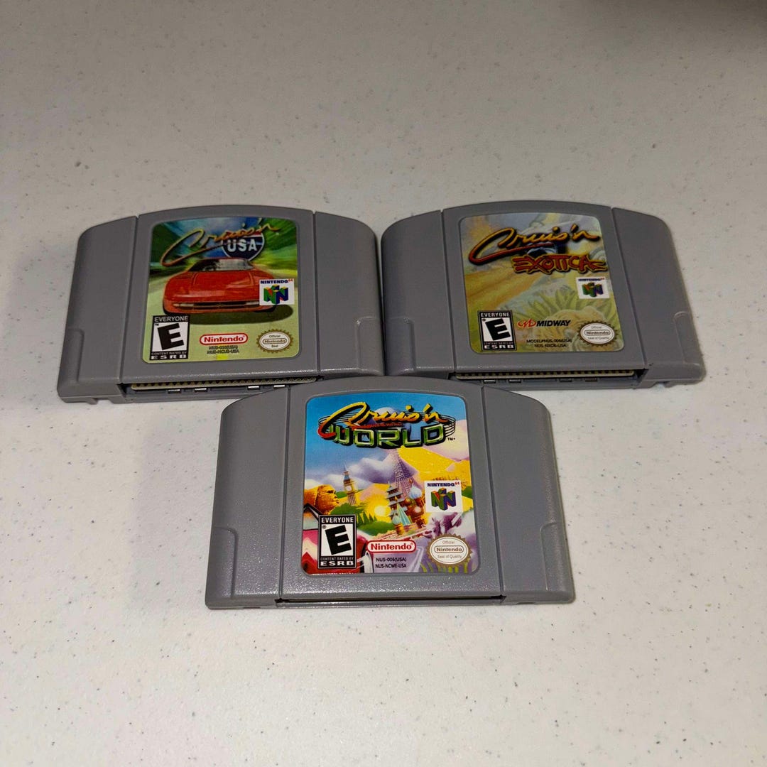 Cruisin' N64 Cruisin' Exotica, Cruisin' USA, Cruisin' World Nintendo 64 ...
