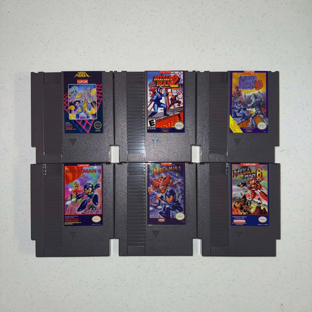 Mega Man Games for NES Mega Man 1 2 3 4 5 6 Super Nintendo ...