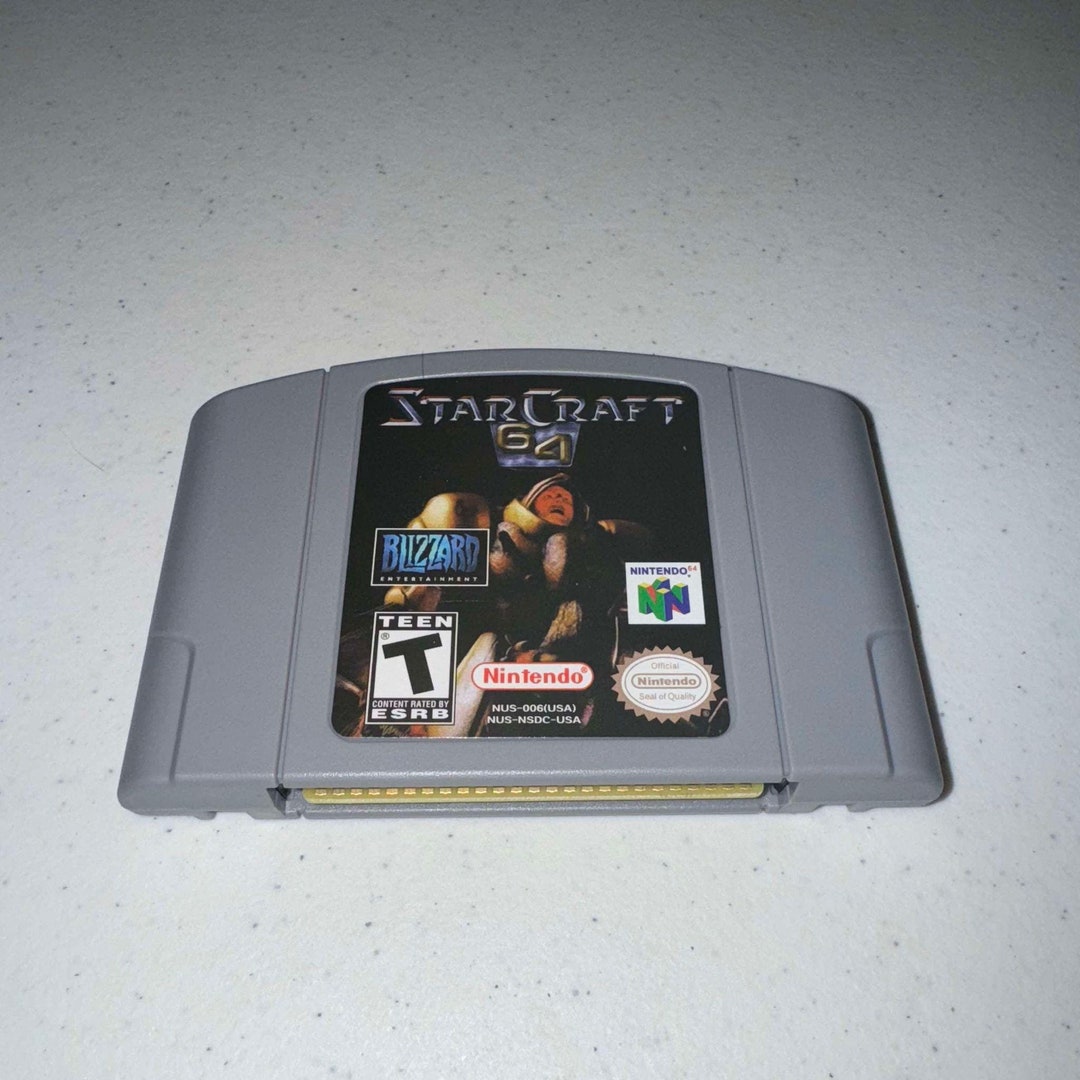 Starcraft N64 Nintendo 64 Game Repro Tested and Saves Strategy Game ...