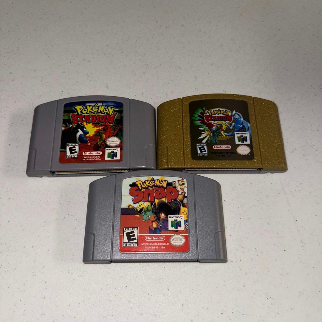 Pokémon N64 Games: Pokémon Snap, Pokémon Stadium, Pokémon Stadium 2 ...