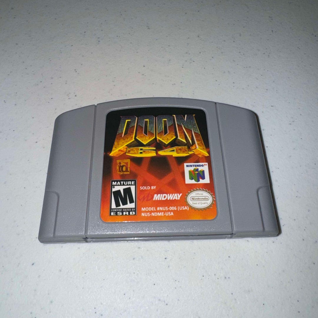 DOOM 64 N64 Game Nintendo 64 Game Cartridge Tested and Save Adventure ...