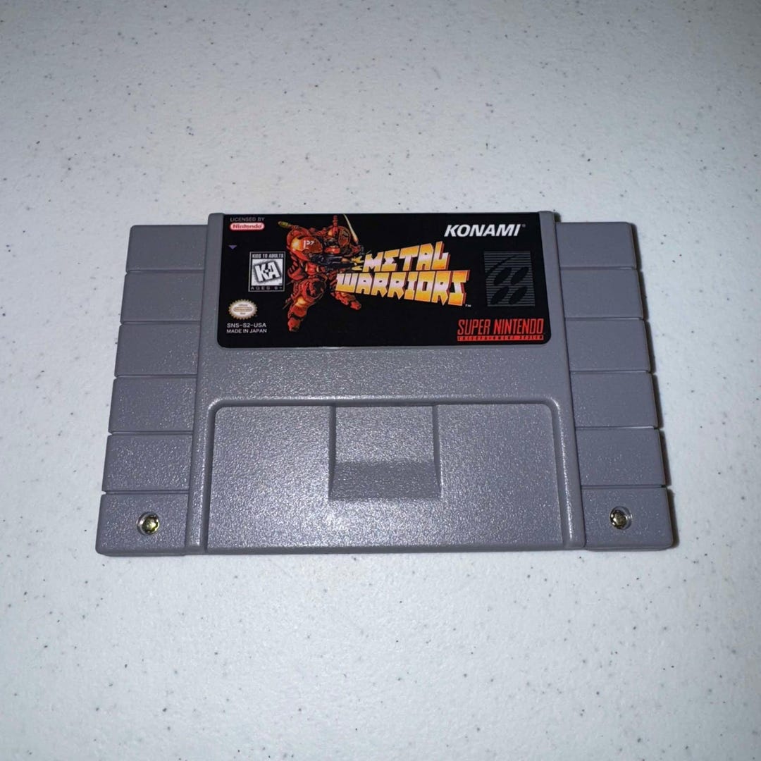 Metal Warriors SNES Super Nintendo Repro Video Game 2D Side-scrolling ...