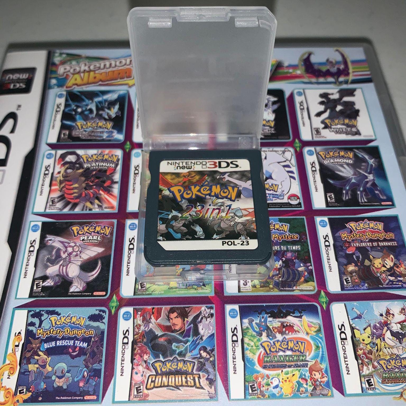 23 Pokemon Games in 1 All in 1 Game Cartridge for NDS DS NDSL Ndsi 3DS 2DS Pokemon Black White Diamond Pearl Platinum Mystery Dungeon Etsy