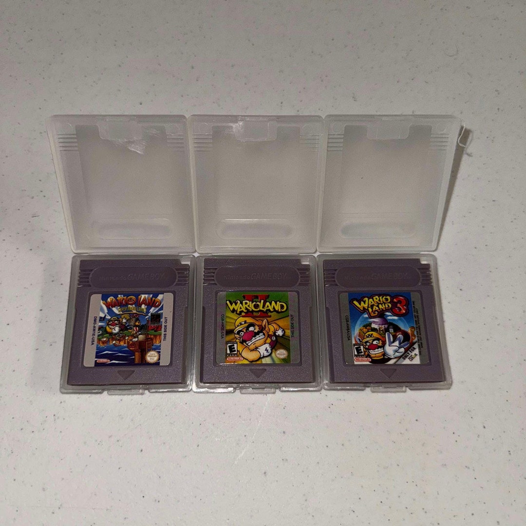Wario Land 1 2 3 GBC Gameboy Color Game Tested and Save Mario Luigi ...