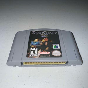 Starcraft N64 Nintendo 64 Game Repro Tested and Saves Strategy Game ...