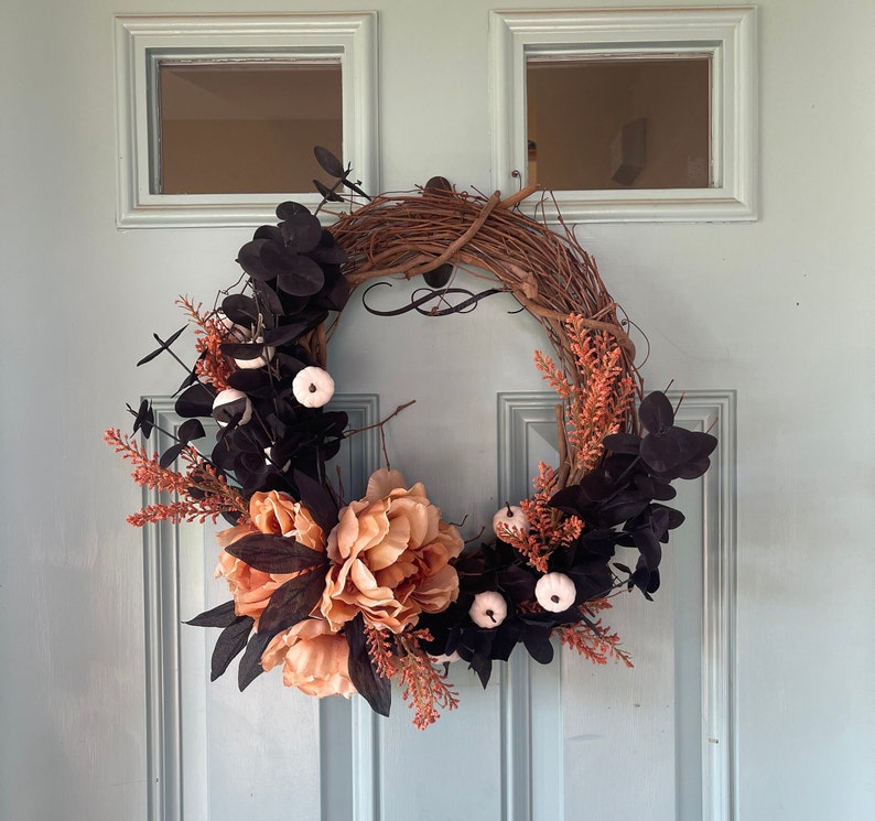 Seasonal Wreaths With an Emphasis on Dark Colors - Etsy