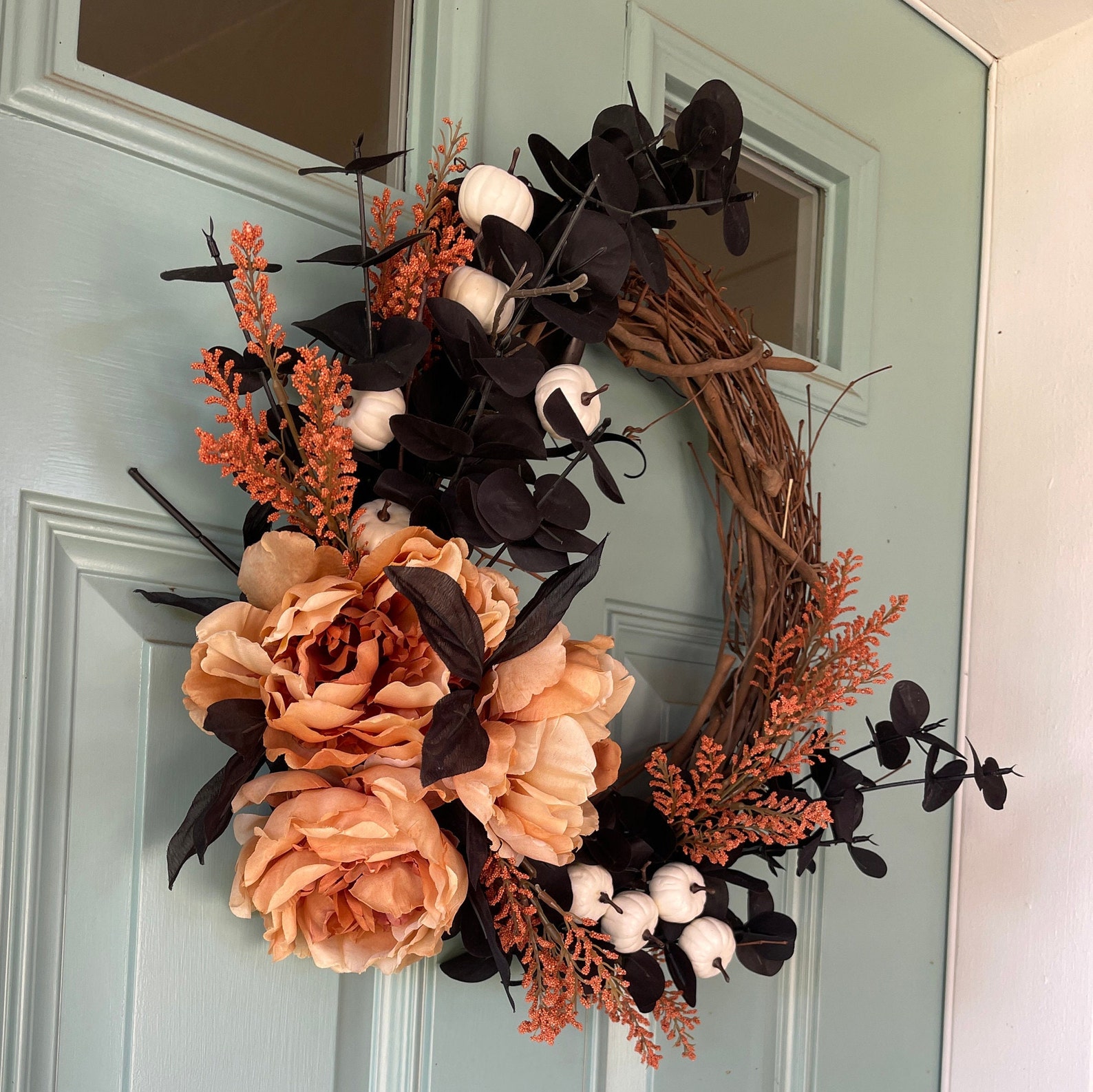Seasonal Wreaths With an Emphasis on Dark Colors - Etsy