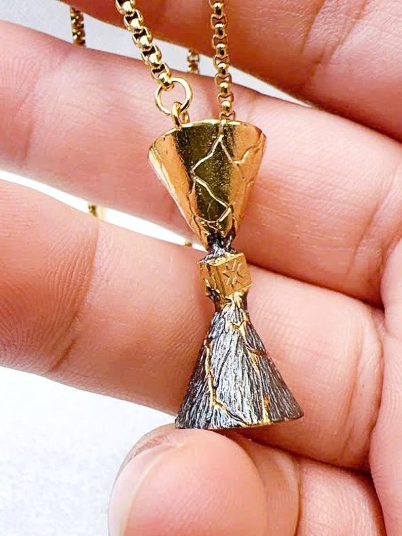 Valorant Champion Gold Pendant Necklace, Silver 950 Gold Plated Gaming ...