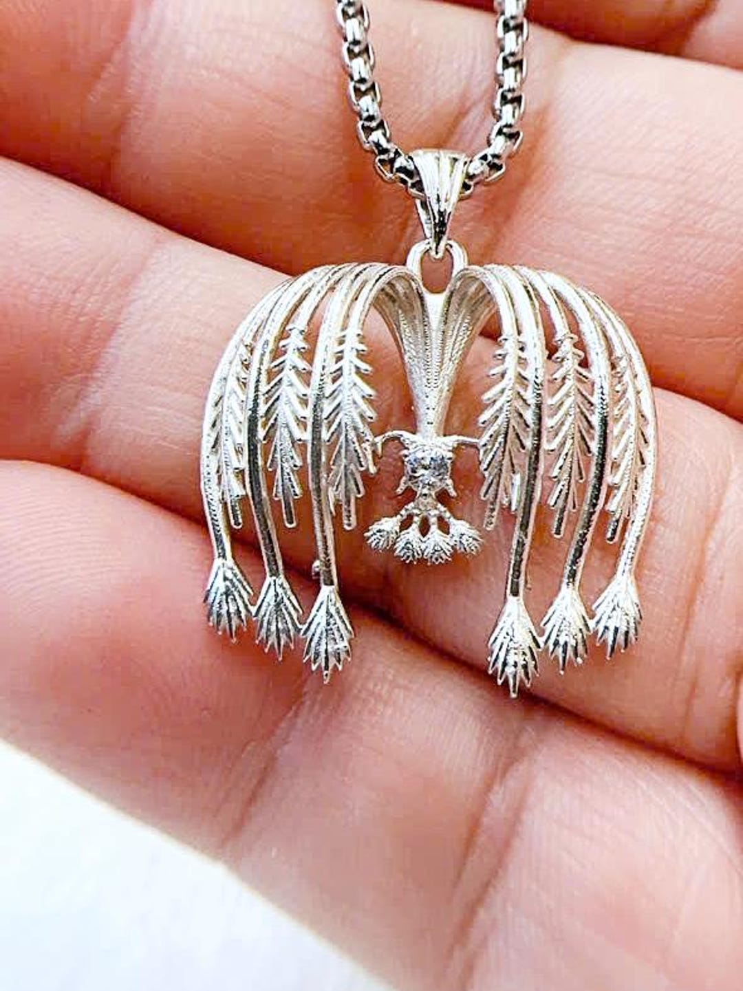 Avatar Woodsprite Necklace, Silver 950 Handmade Pendant, Atokirina ...