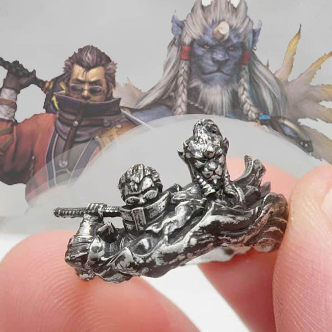EXCLUSIVE Fanmade Final Fantasy X - Auron & Kimarhi Ring, Handmade ...