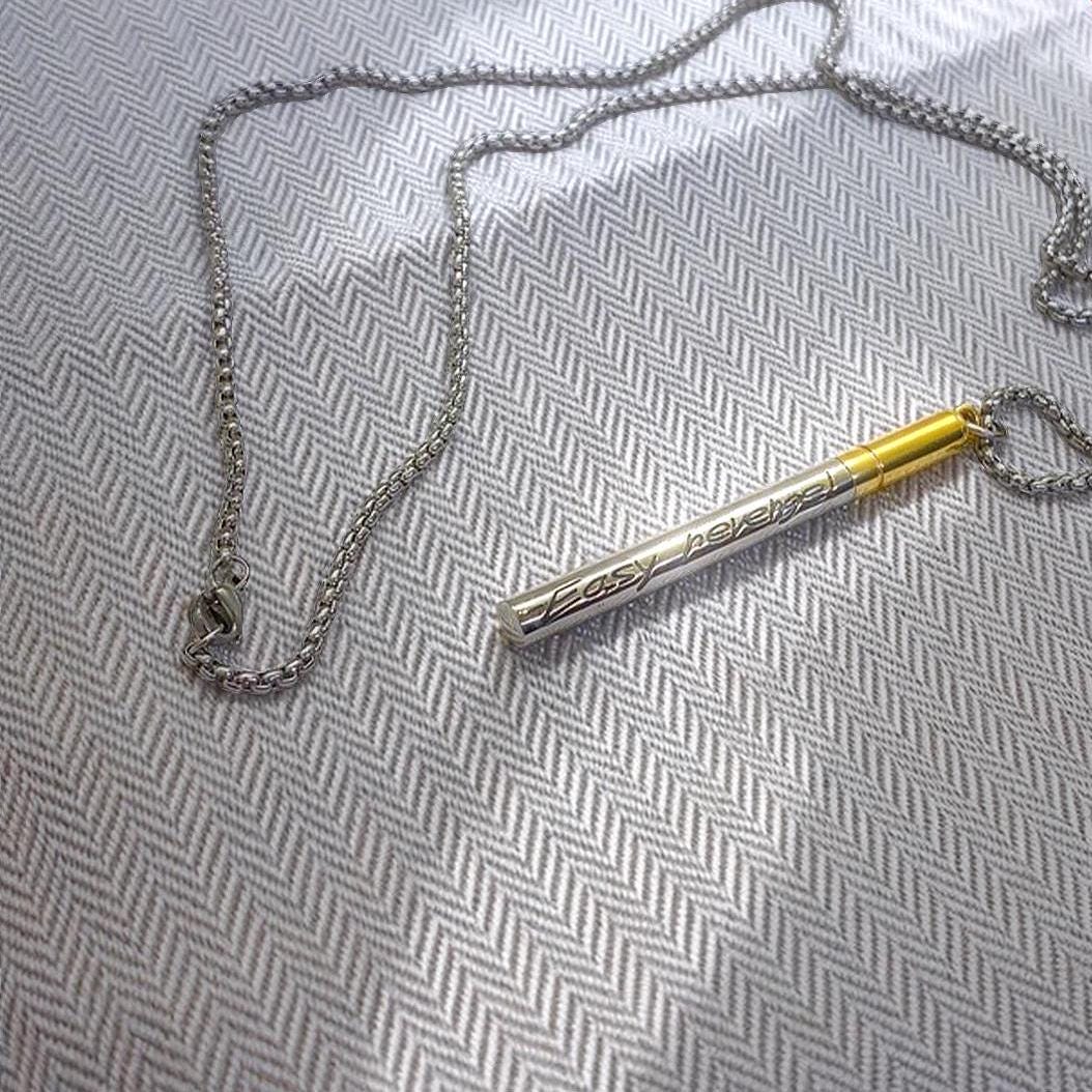 PREMIUM Fanmade Chainsaw Anime 'easy Revenge!' Cigarette Necklace ...