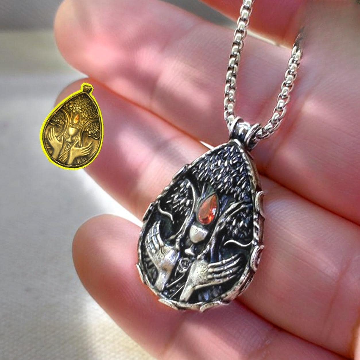 EXCLUSIVE Fanmade Talismans Necklace - Handmade Silver 950 Pendant ...