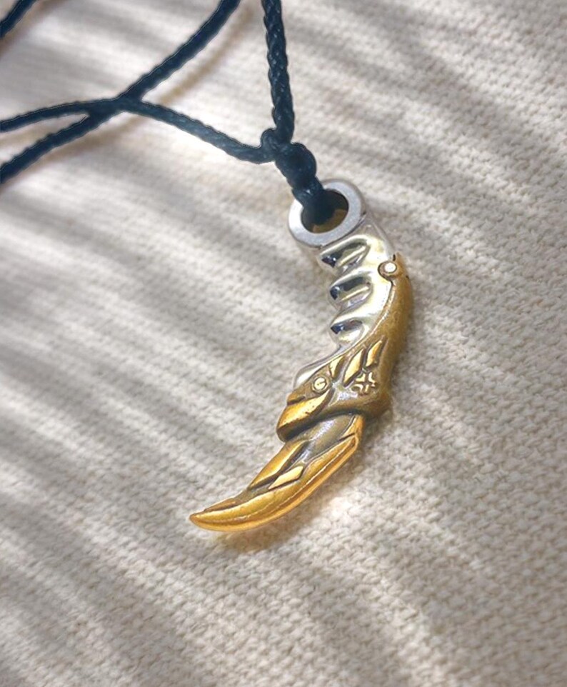 PREMIUM Fanmade Valorant Champion Karambit Necklace, Handmade Valorant ...