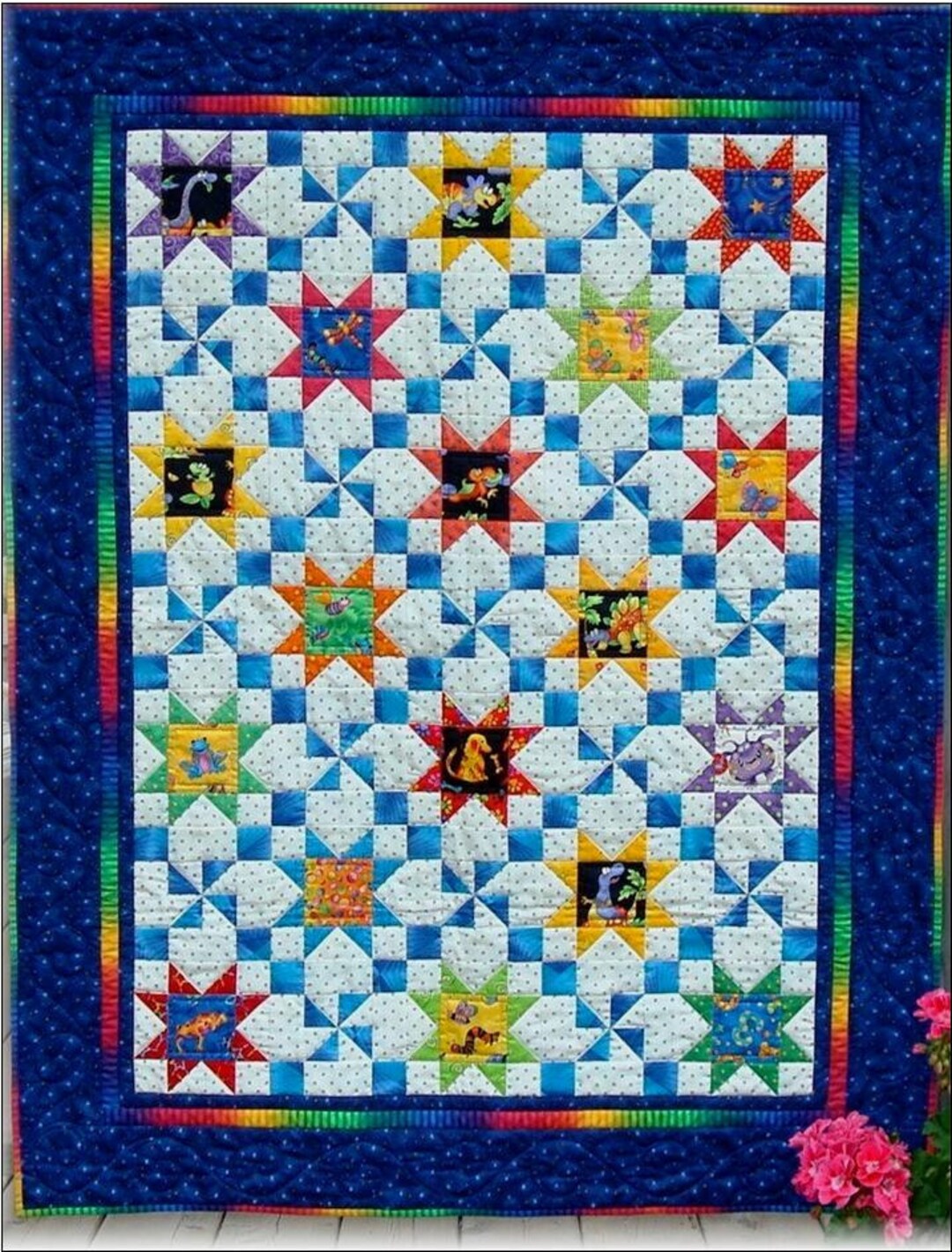 Stars & Pinwheels Quilt Pattern Paper Pattern Mailed to You #410 - Etsy