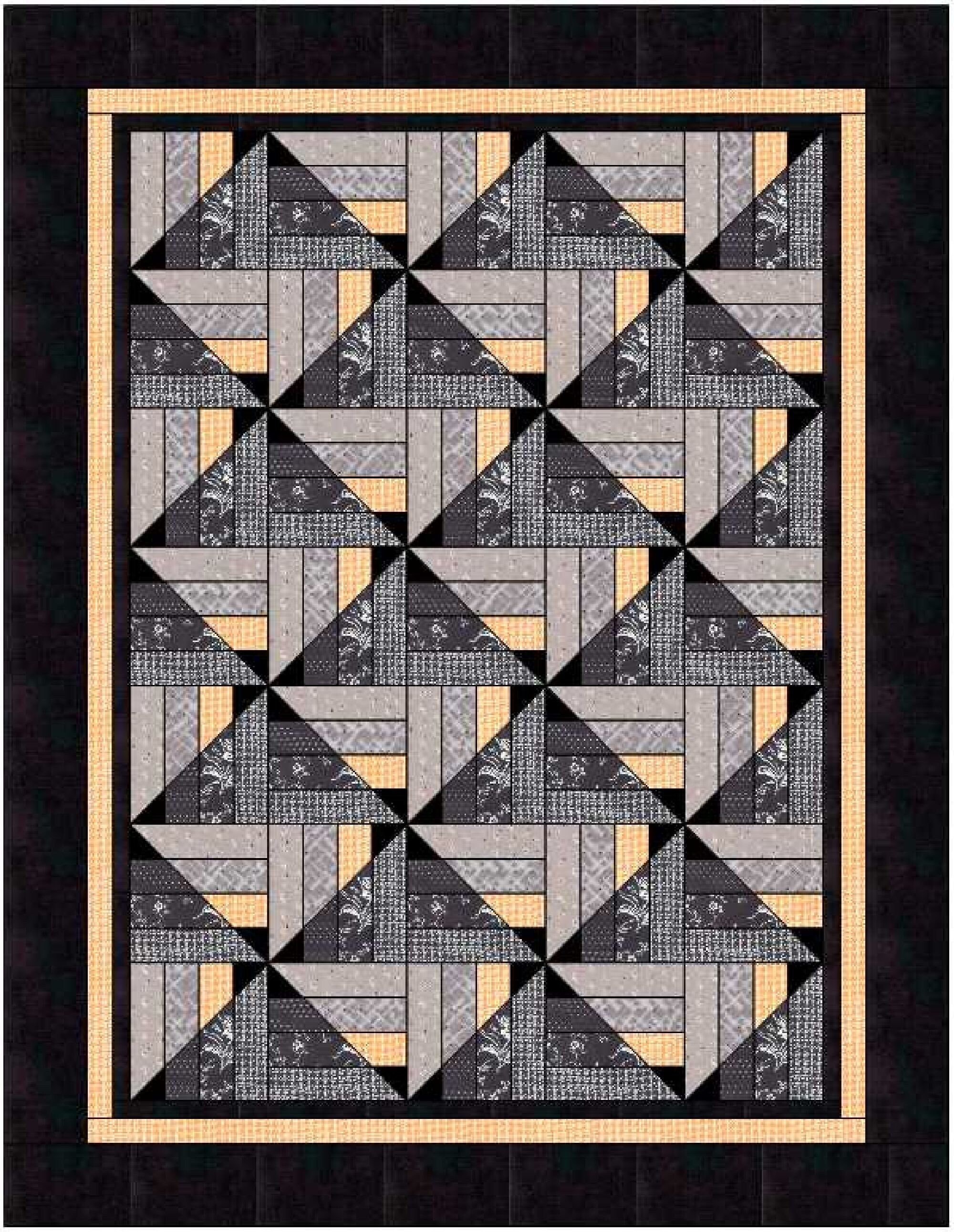 Simple Illusions Quilt Pattern Jelly Roll Friendly! #455 Paper Pattern ...