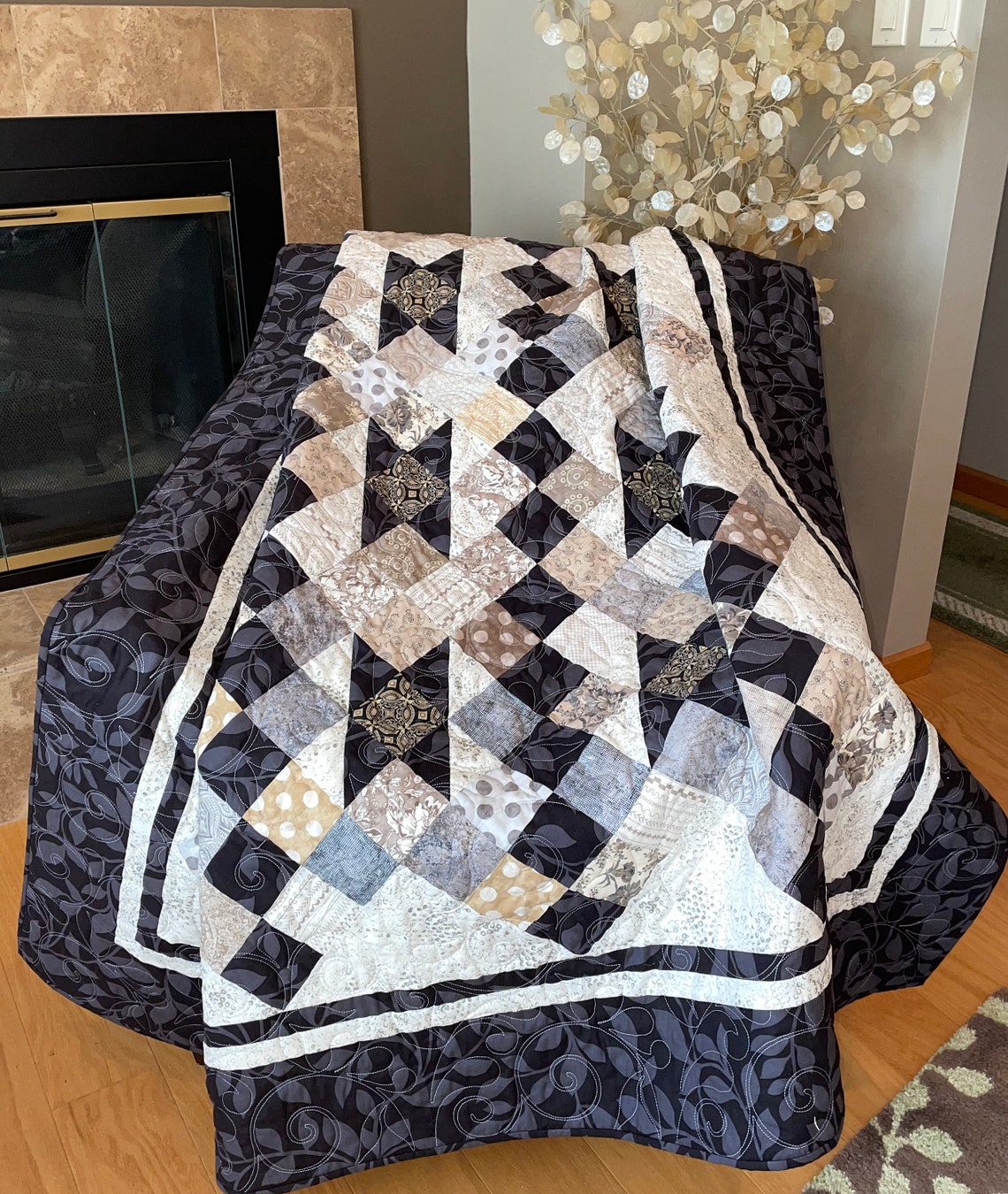 Original Simply Tranquil Digital Download Quilt Pattern #460 Easy 4 ...