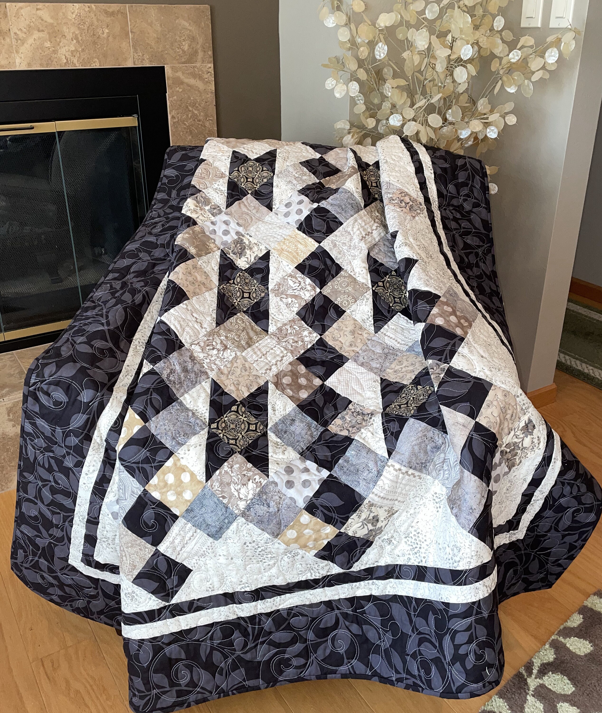 Original Simply Tranquil Digital Download Quilt Pattern #460 Easy 4 ...