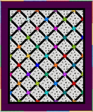 PDF Pattern Ocean Rail Fence Waves Twin and Queen Sized Quilt is Easy ...