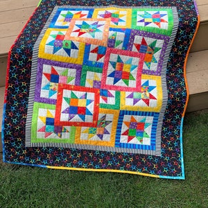 Layered Stars Quilt Pattern PDF Download #407 - Etsy
