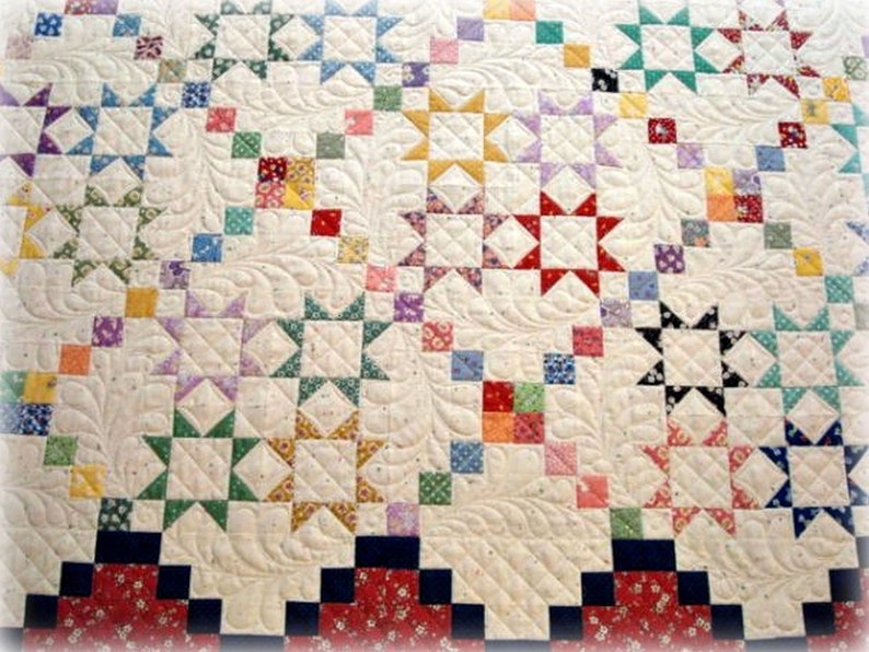 Quilt Pattern Lucky Stars PDF Downloadable Pattern 449 - Etsy