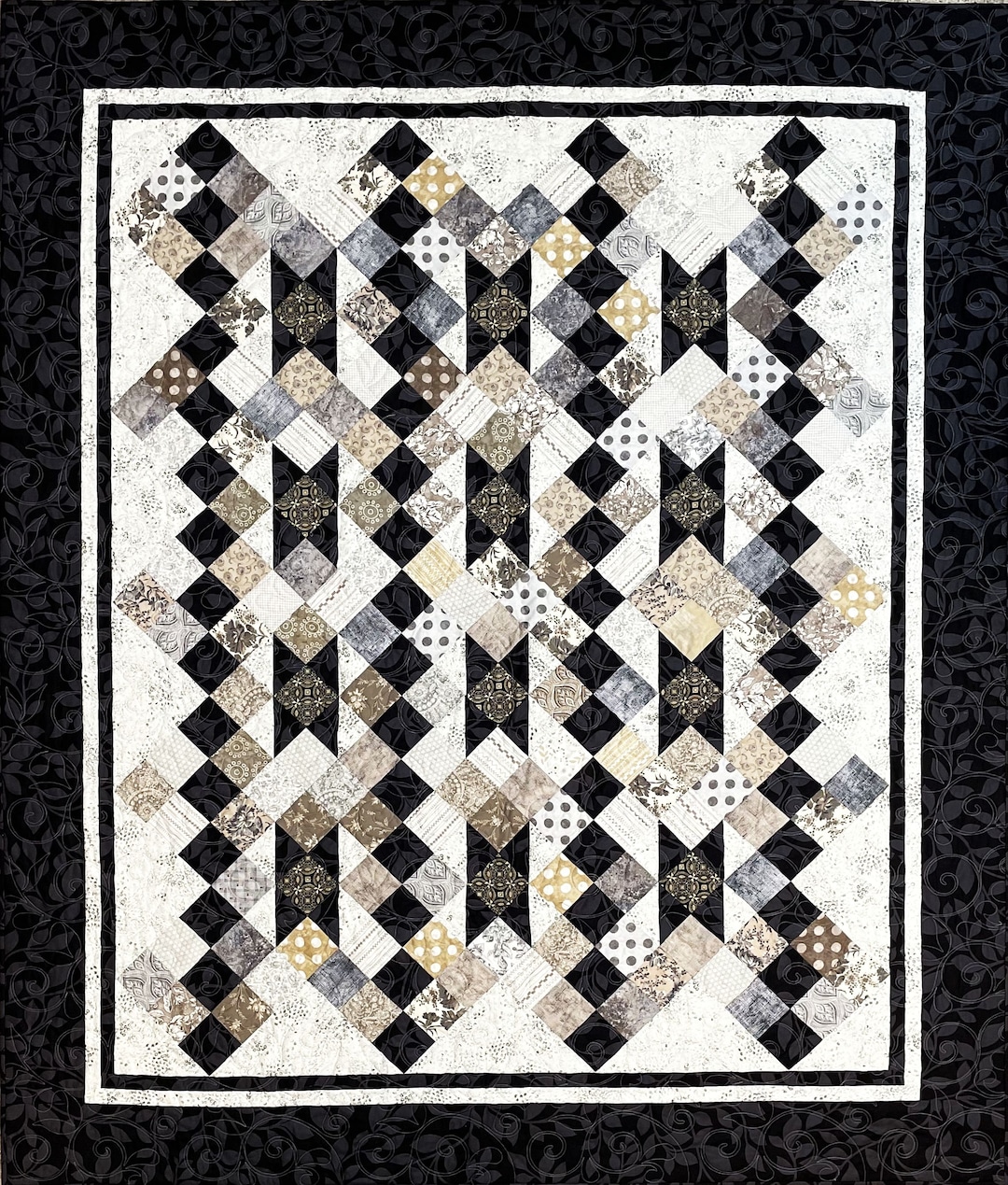 Original Simply Tranquil Digital Download Quilt Pattern #460 Easy 4 ...