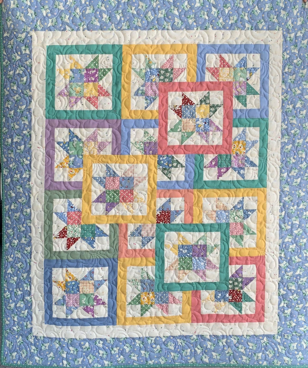 Layered Stars Quilt Pattern PDF Download 407 - Etsy
