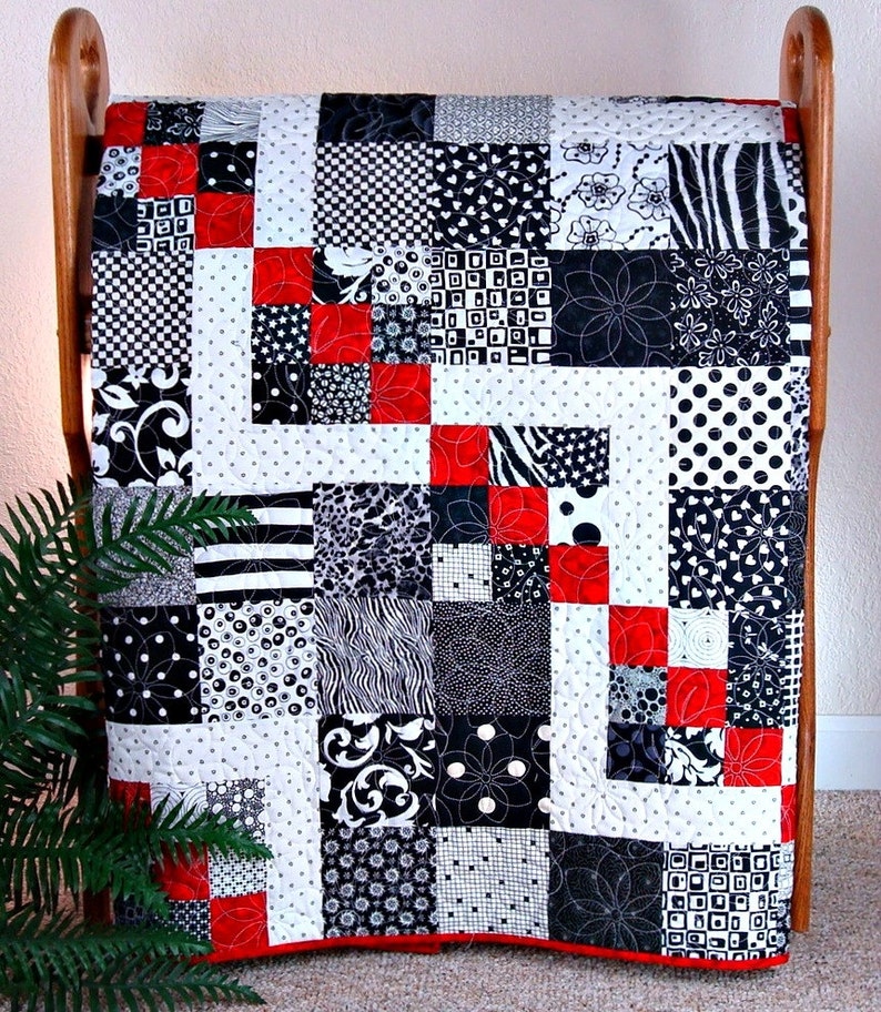 Easy PDF Quilt Pattern Simply Delightful Quilt Pattern in 6 - Etsy ...