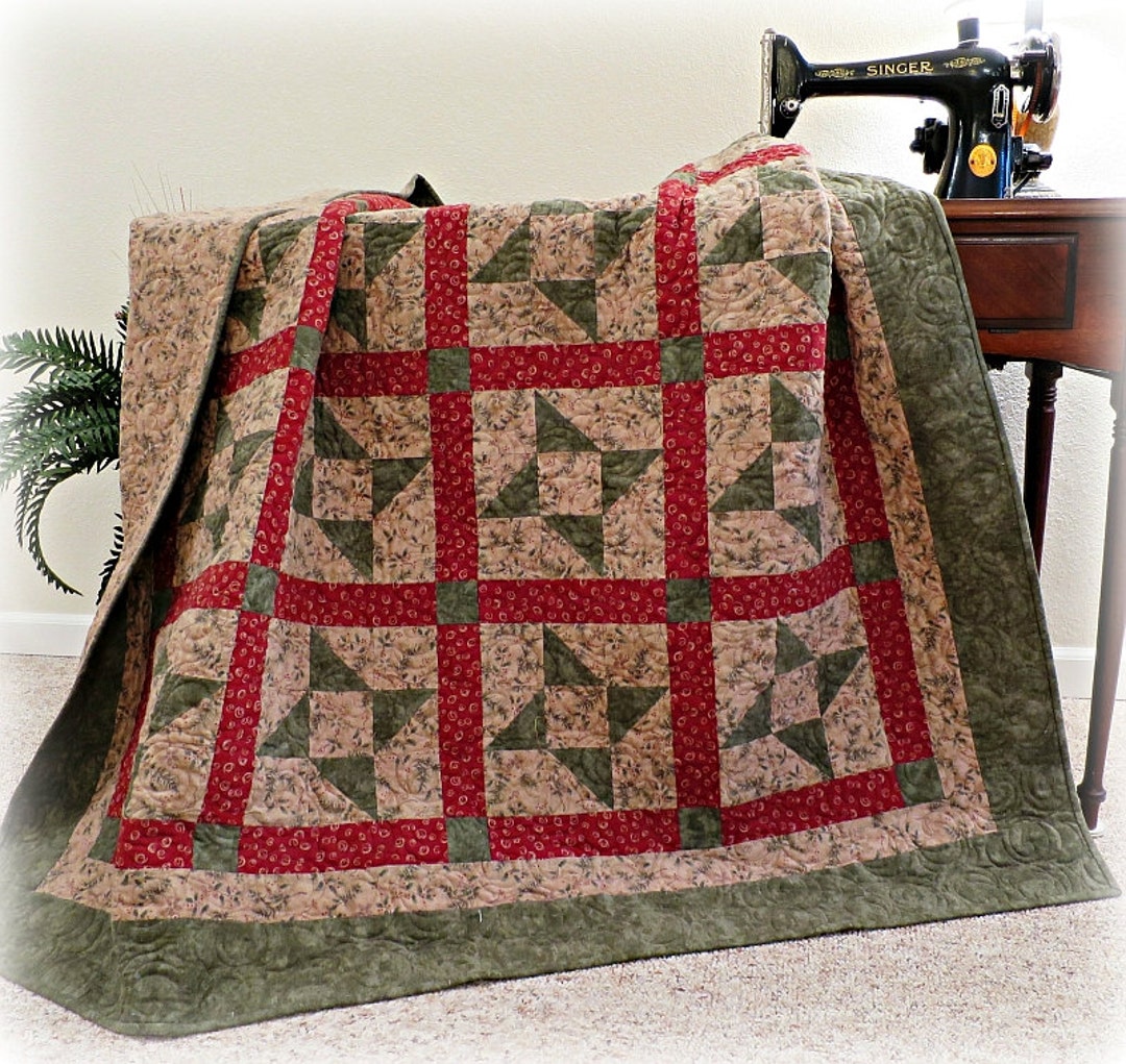 Cuddle With Me Quilt Pattern: Easy Star Blocks (paper Pattern) - Etsy