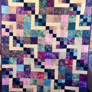 Easy PDF Quilt Pattern Simply Delightful Quilt Pattern in 6 Sizes - PDF ...