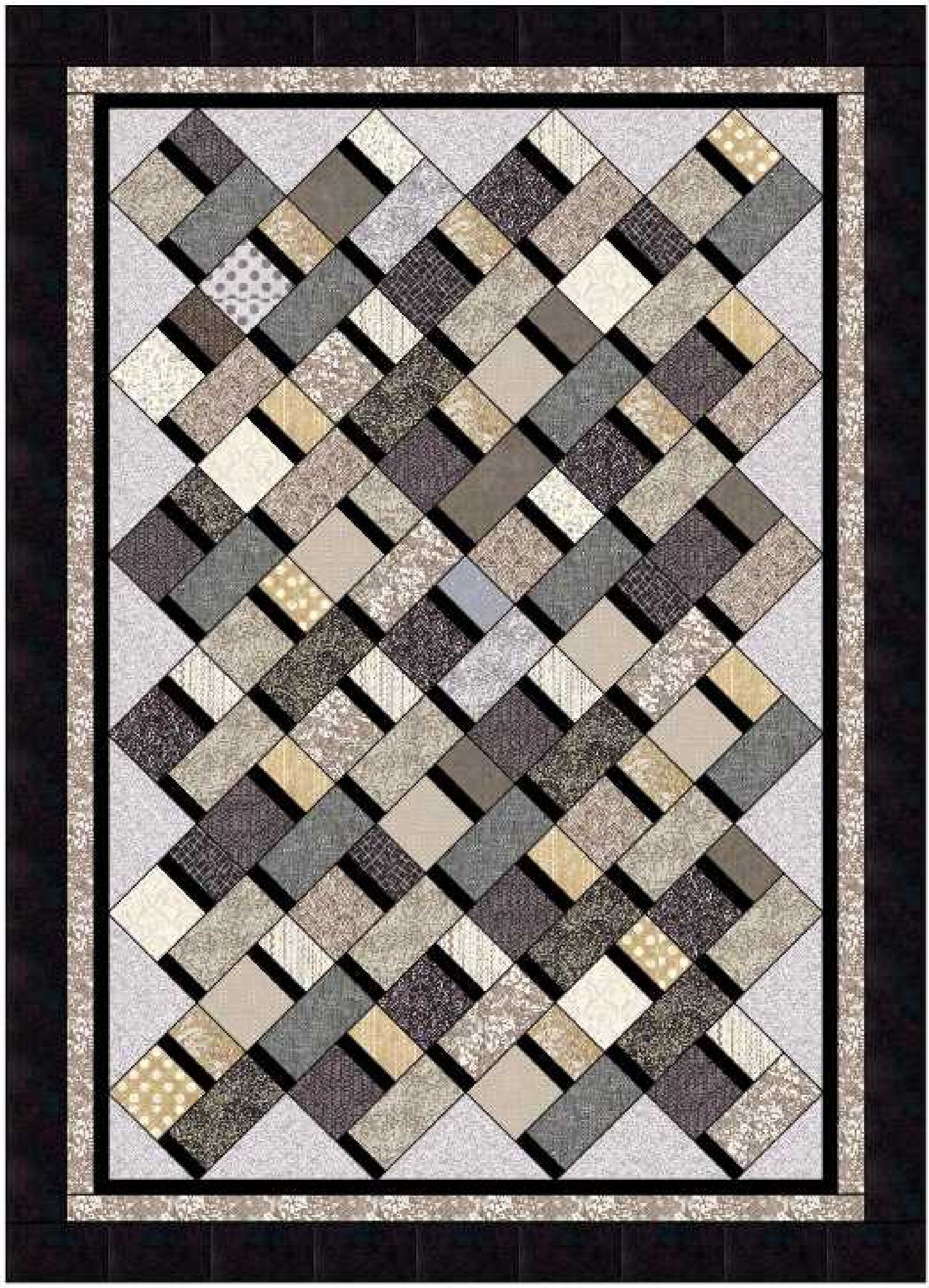 Simple Ribbons Quilt Pattern paper Pattern 450 | Etsy UK