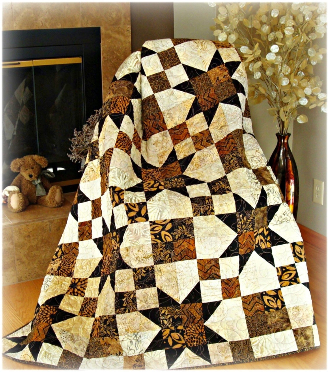Simply Elegant quilt Pattern PDF Download by Diana Beaubien - Etsy