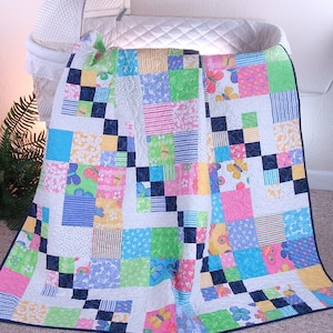 Easy PDF quilt pattern Simply Delightful Quilt Pattern in 6 | Etsy