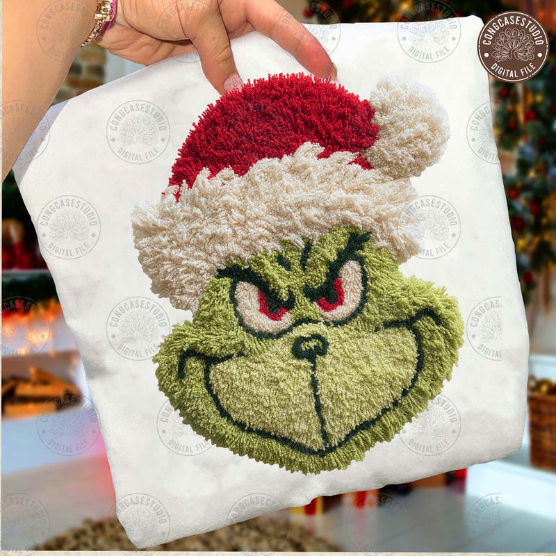 Latch Hook Grinch Png - Etsy
