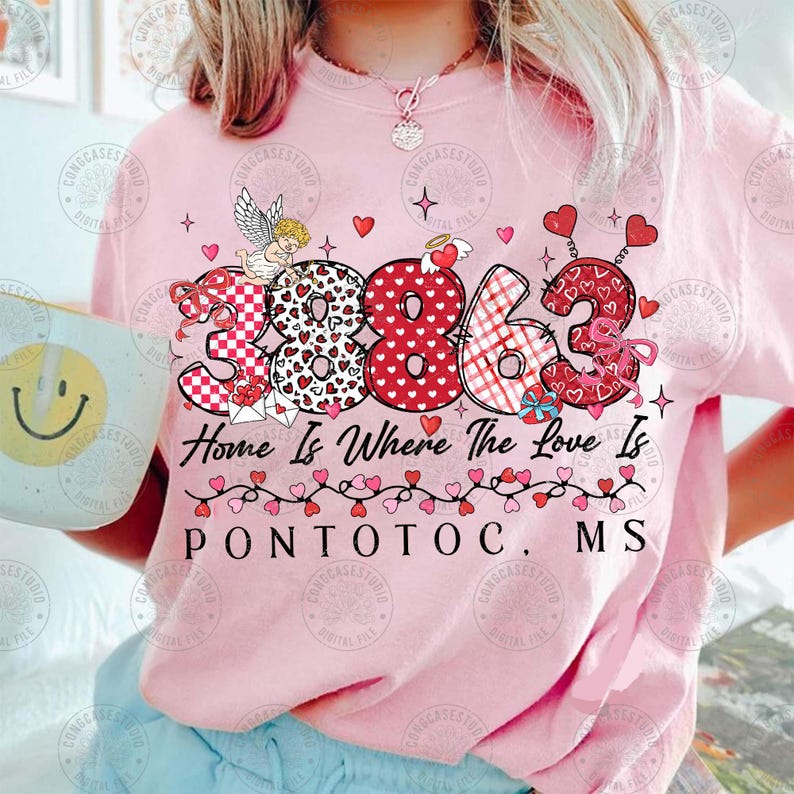 Home is Where the Love is Zip Code PNG: Personalized Valentine Shirt ...