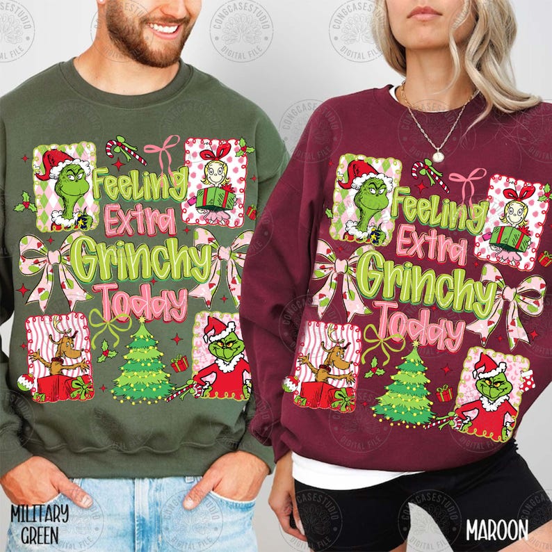 Feeling Extra Today PNG: Pink Christmas Mean Guy Shirt Design, Funny ...