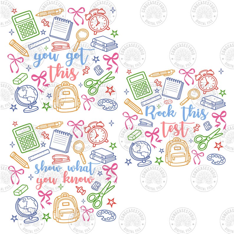 State Testing PNG Bundle: Test Day Teacher Team Matching Shirts, Cute ...