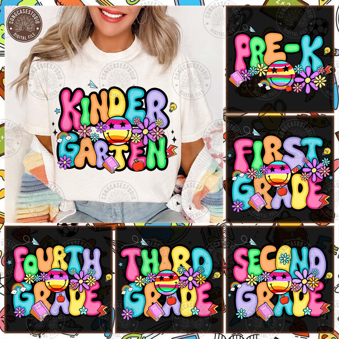 Back to School Preppy Png Bundle, First Day of School, School Png ...