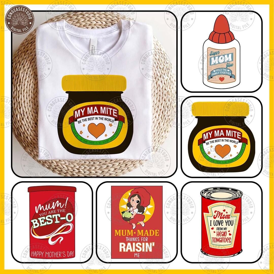 5 Mother’s Day Topper Multipack Svg Png Bundle, Funny Pun Mother’s Day ...