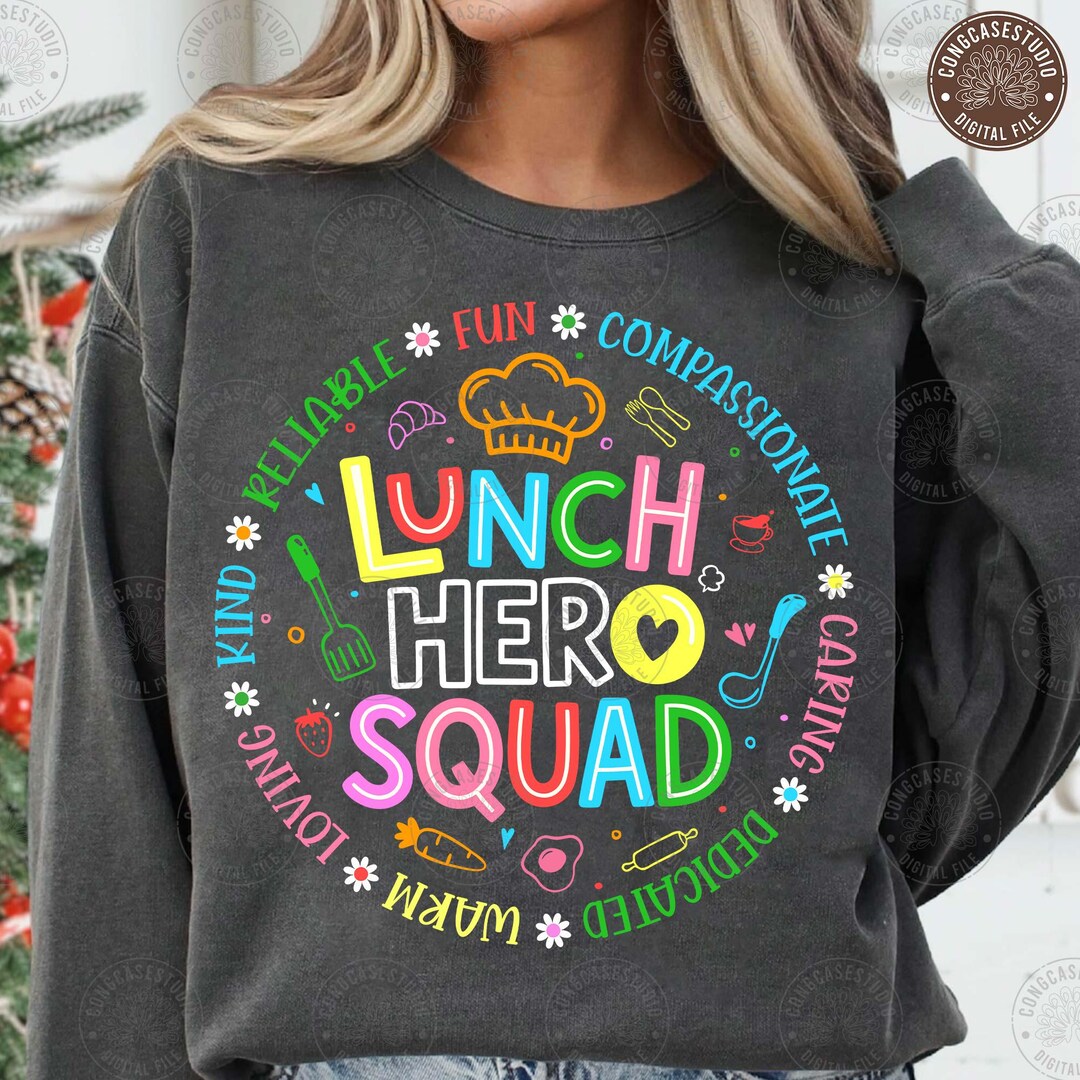 Lunch Hero Squad PNG: Cafeteria Workers Design (digital Download) - Etsy