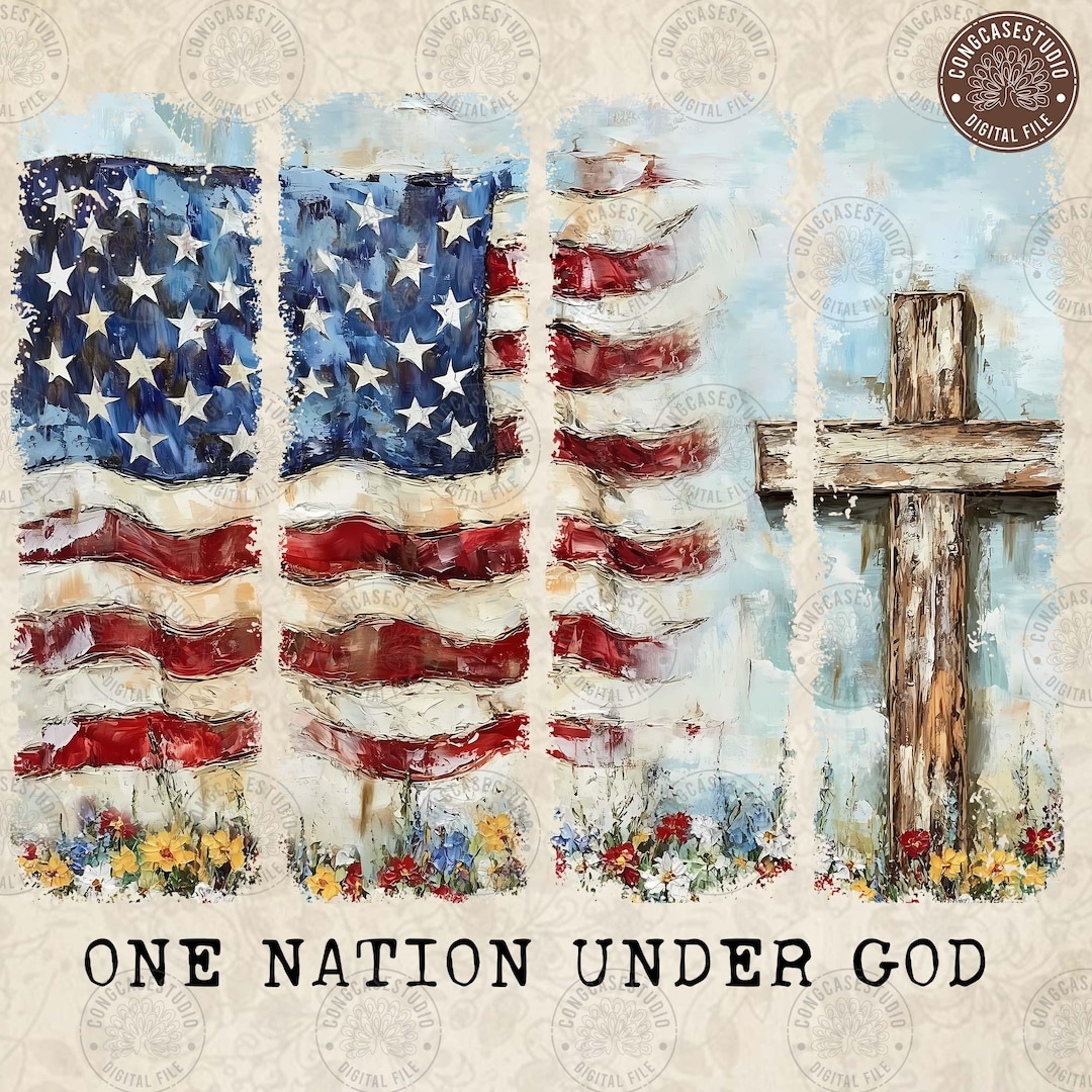 One Nation Under God Png, 4th of July Png, Independence Day Png ...