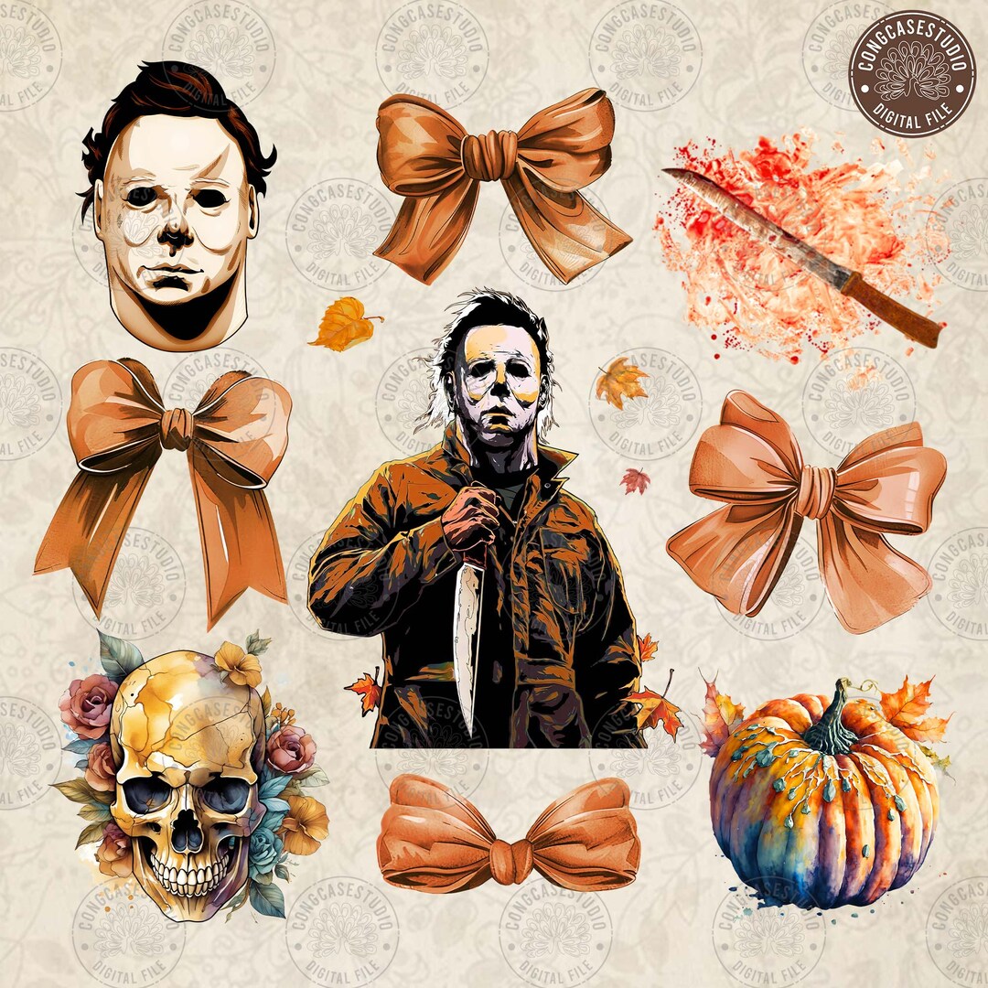 Coquette Horror Png, Fall Horror Killer Png, Fall Halloween Coffee Png ...