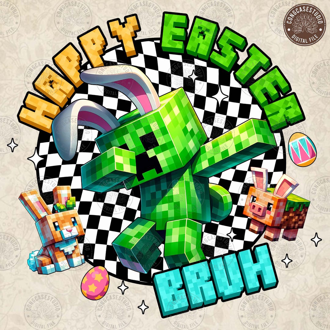 Happy Easter Bruh Png, Retro Easter Png, Happy Easter Png, Gamer Easter ...