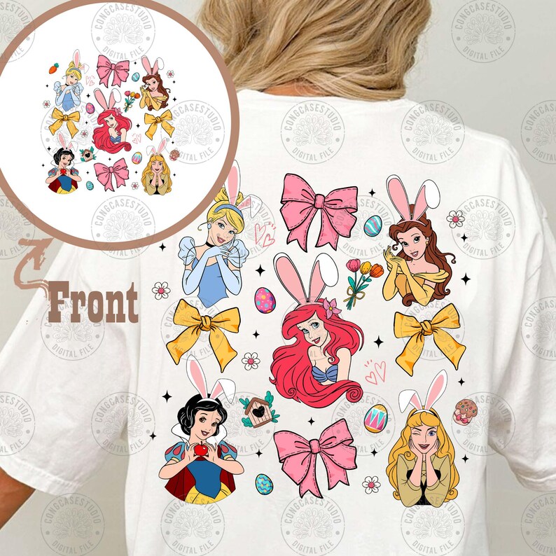 Princess Easter Vibes Coquette Png, Funny Easter Png, Easter Kids Shirt ...