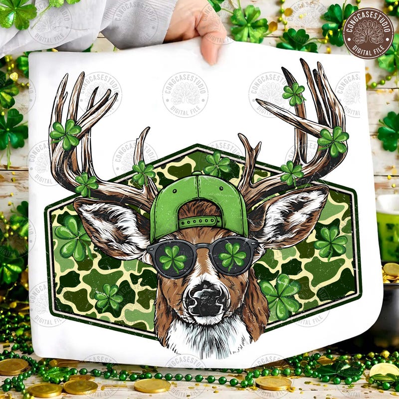St Patricks Day Svg Deer - Etsy