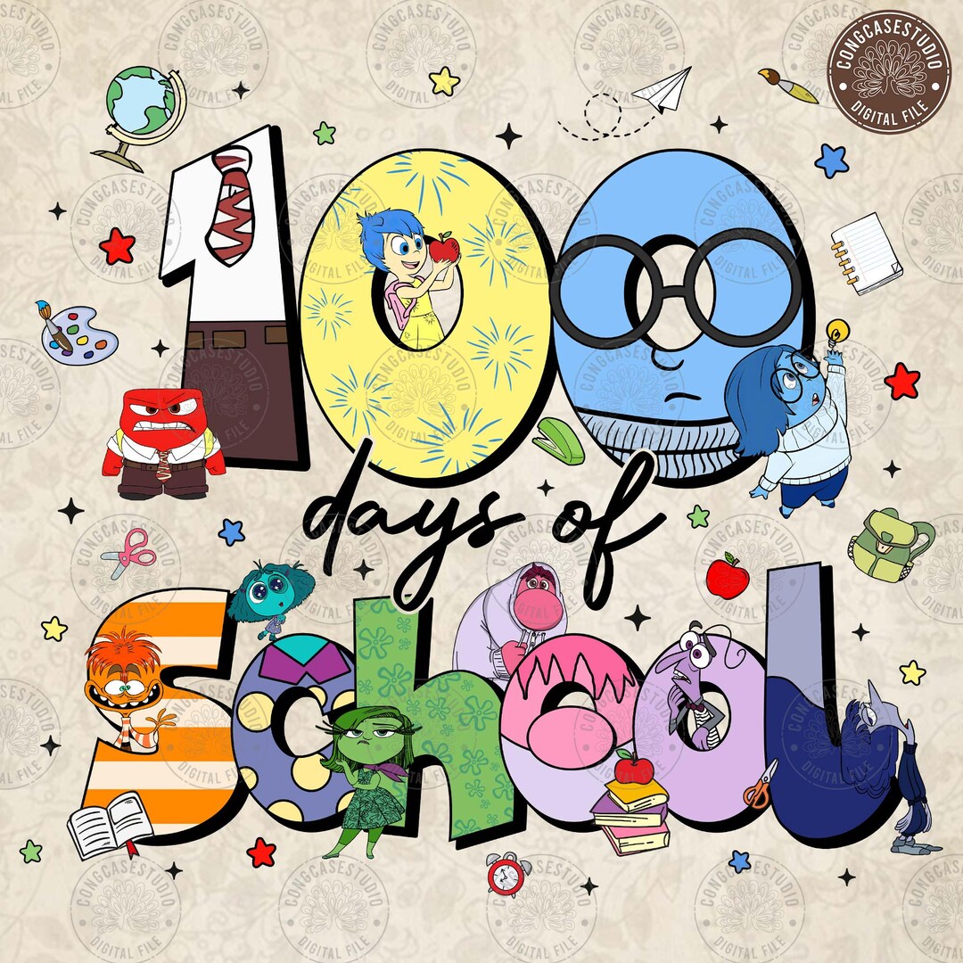 Level 100 Days of School Complete Png, Emotions 100 Days of School Png ...