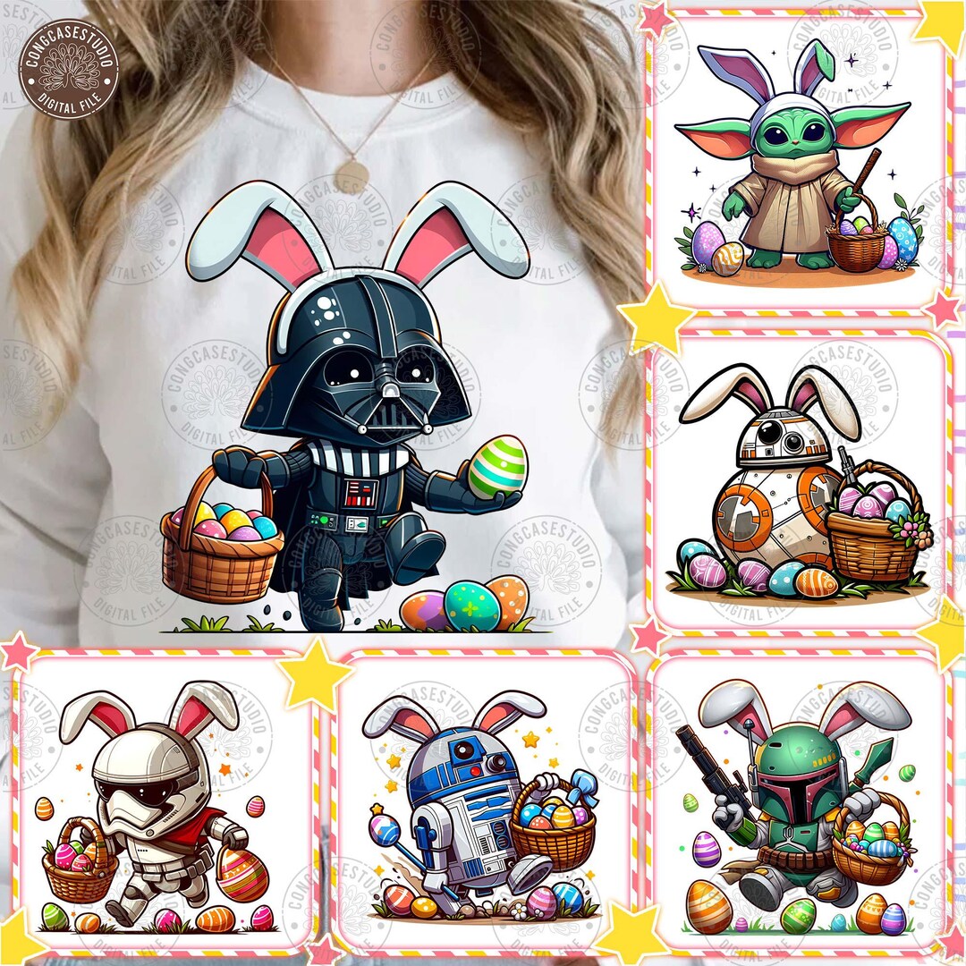 Happy Easter Day Png, Chibi Superhero Easter Cartoon Png Bundle ...