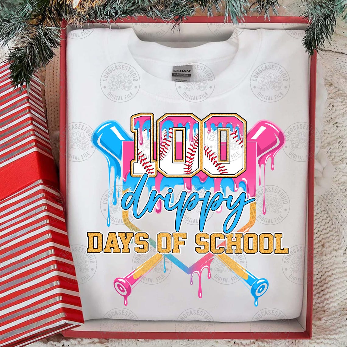 100 Drippy Days of School PNG: Baseball Ice Cream Design, Funny Boys ...